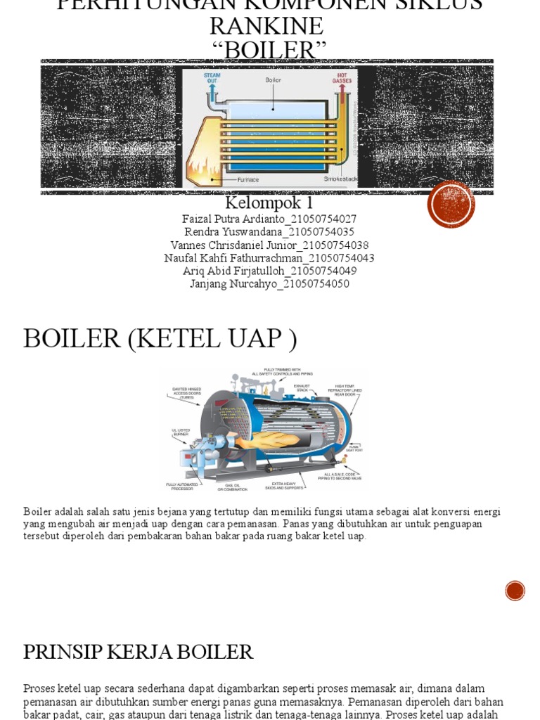 Analisis Komponen dan Proses Kerja Boiler Uap | PDF