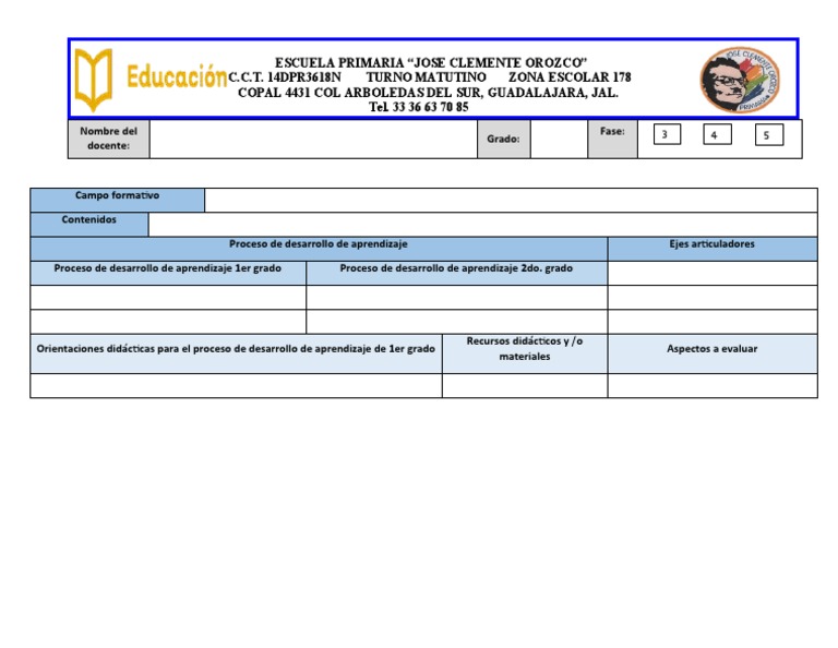 Formato para Programa Analitico (Borrador) | PDF