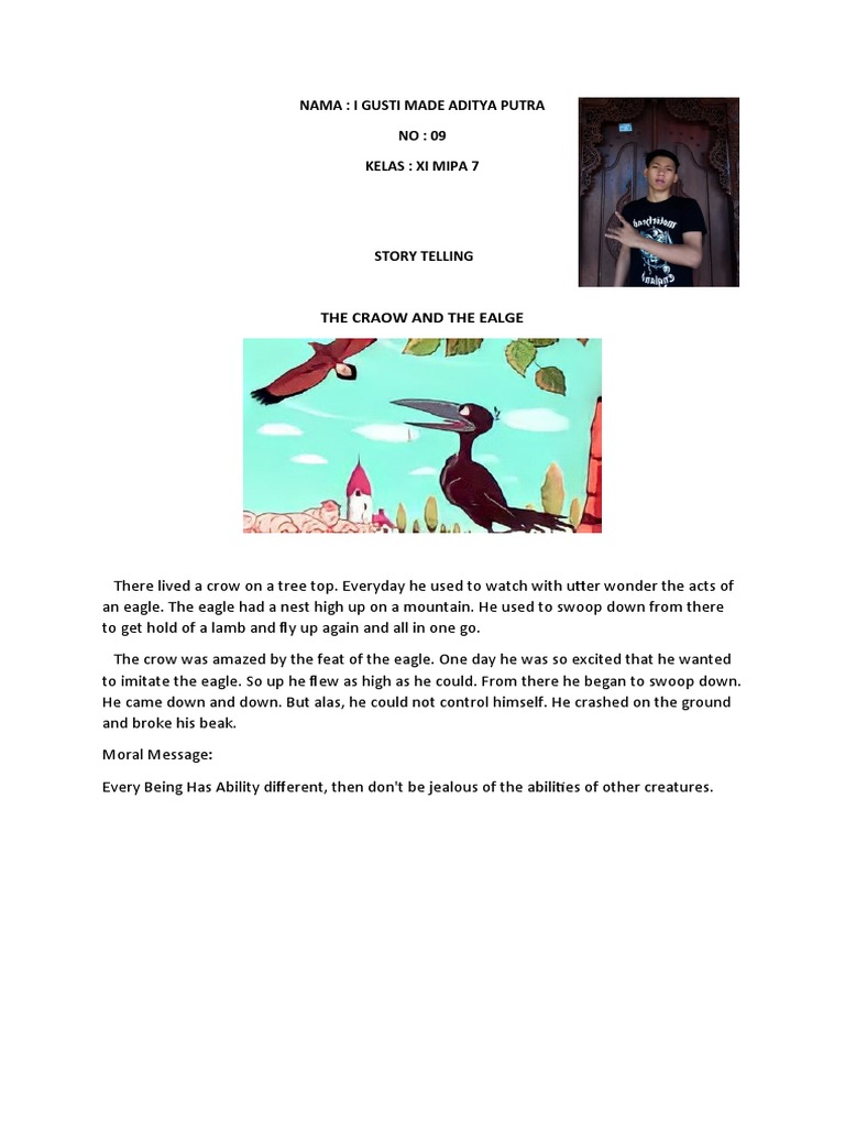 story telling the craow and the eagle.docx | PDF