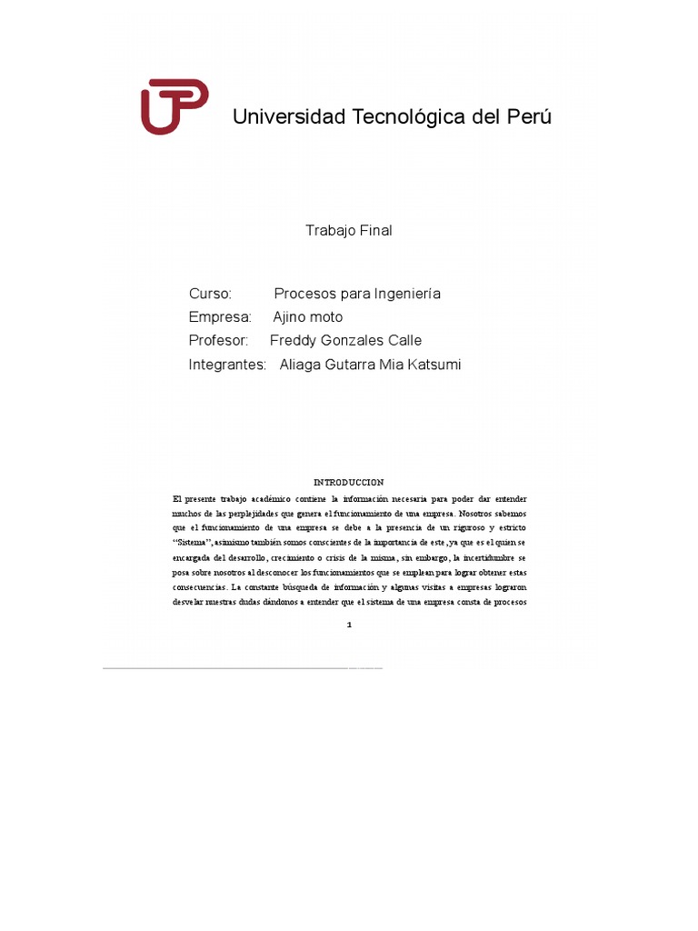 Trabajo Final Procesos para Ingenieria - Compress PDF | PDF