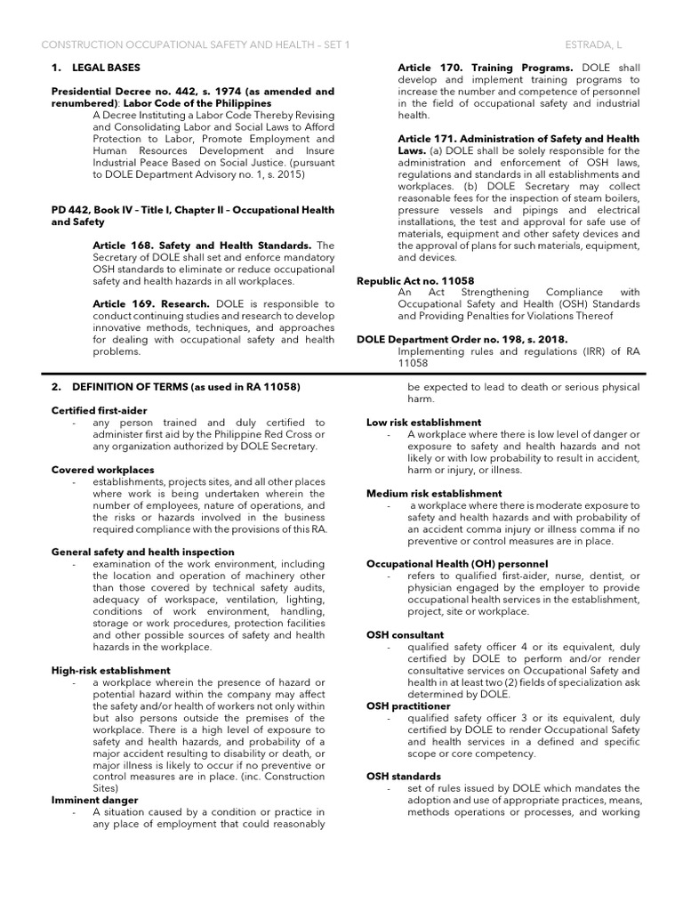 COSH | Download Free PDF | Occupational Safety And Health | Safety