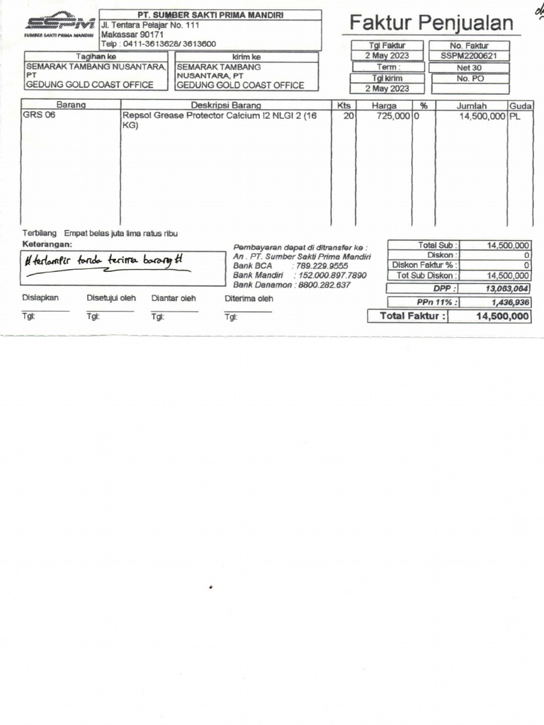 02-05-23 - Semarak Tambang Nusantara - Inv 0621 PDF | PDF
