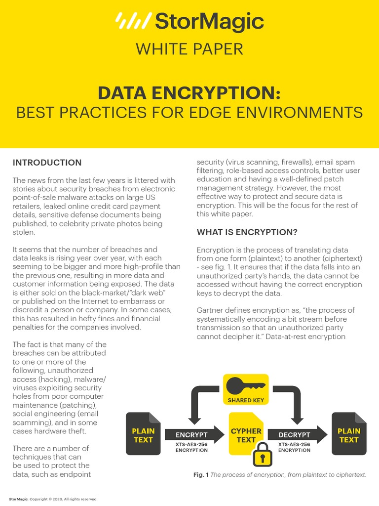 Data Encryption Best Practices For Edge Environments | PDF | Encryption ...