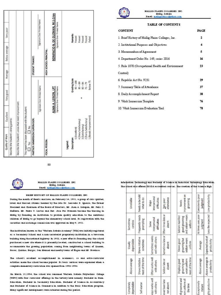 Immersion Journal-ABM | PDF