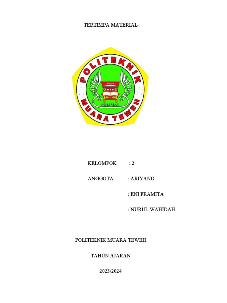 Tertimpa Material Laporan | PDF
