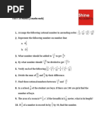 CBSE Class 8 Mathematics Worksheet - Square and Square Roots | PDF ...
