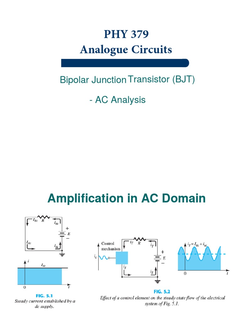 Lecture - BJT AC-Analysis | Download Free PDF | Bipolar Junction Transistor | Amplifier