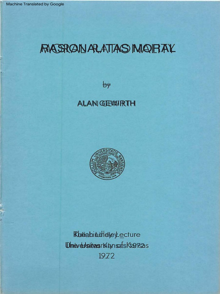 Rationalis Alan Gewirth PDF | PDF