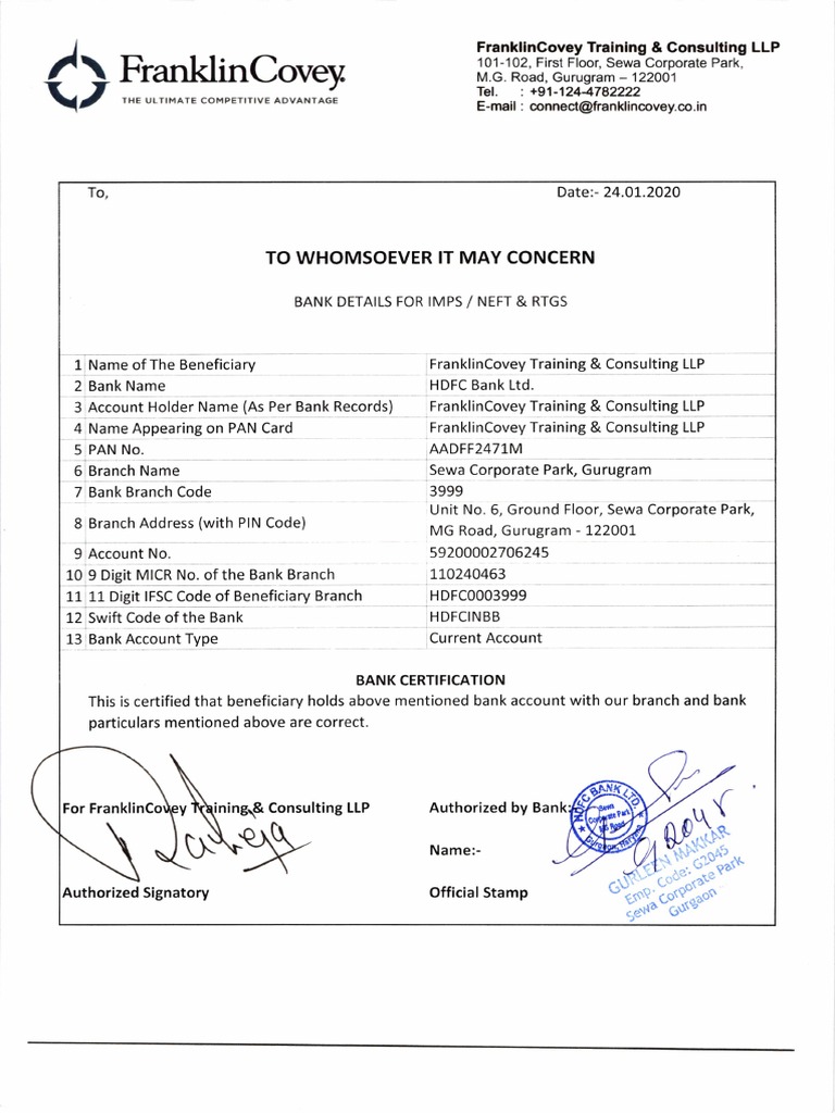 HDFC Bank Ltd Details.pdf | PDF