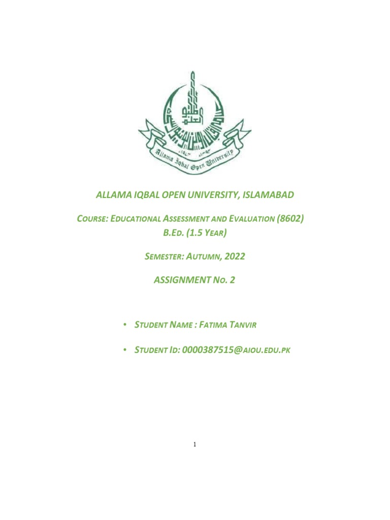 8602 Assignment 2 | PDF