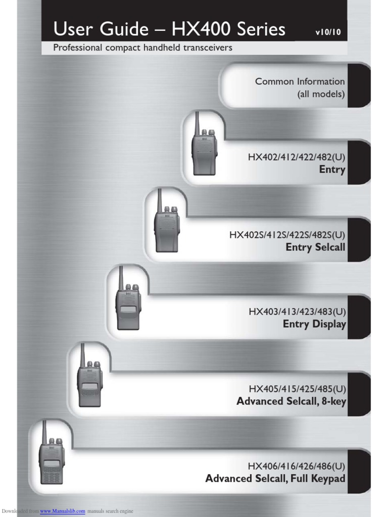 HX 402 | PDF | Telecommunications | Information And Communications ...