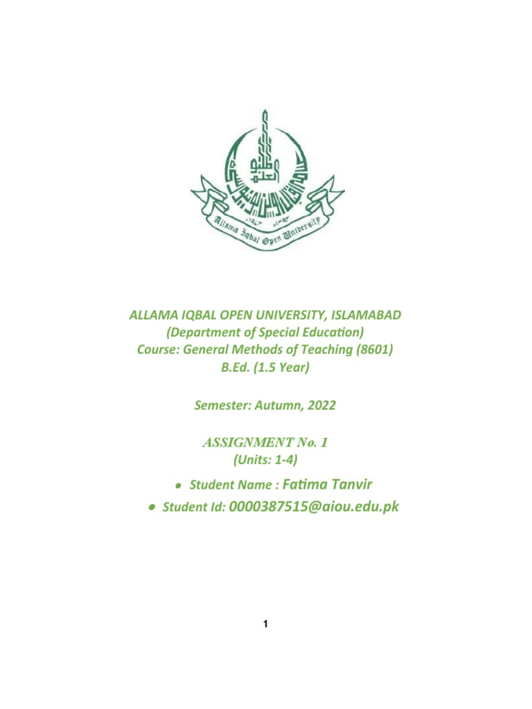 8601 Assignment 1 A | PDF | Inductive Reasoning | Motivation