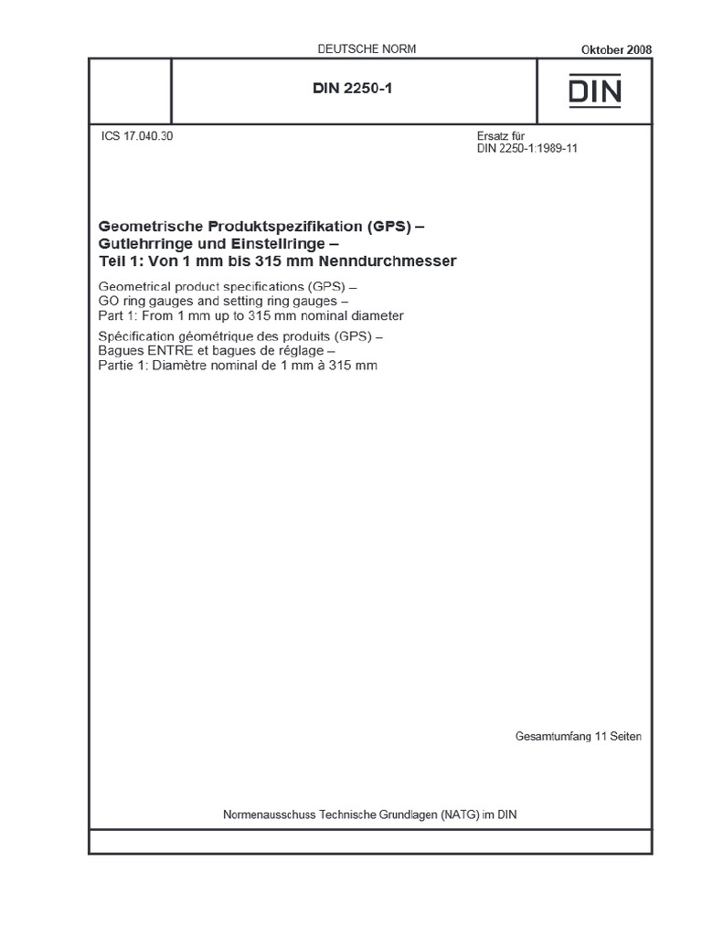 Din 2250-1 PDF | PDF