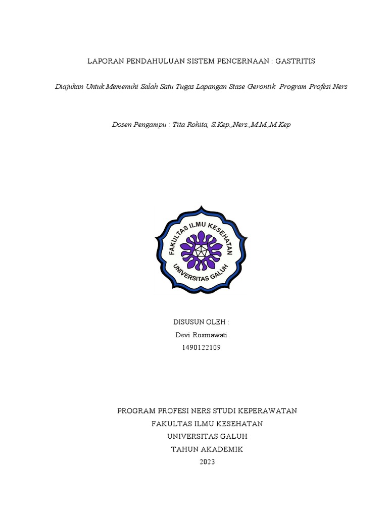 LP Gastritis Devi | PDF