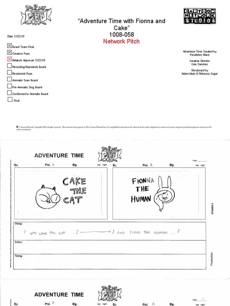 "Fionna and Cake" Storyboard | PDF | Games & Activities