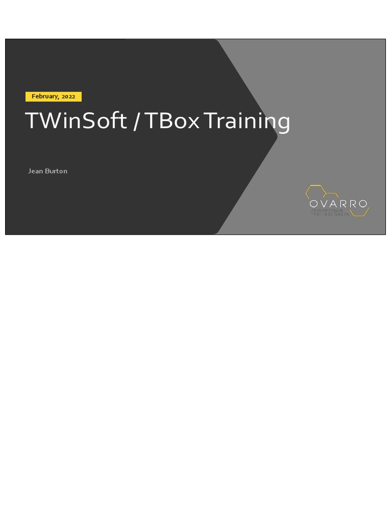 TWinSoft Training Uk 20220301 Ovarro | PDF | General Packet Radio Service | File Transfer Protocol