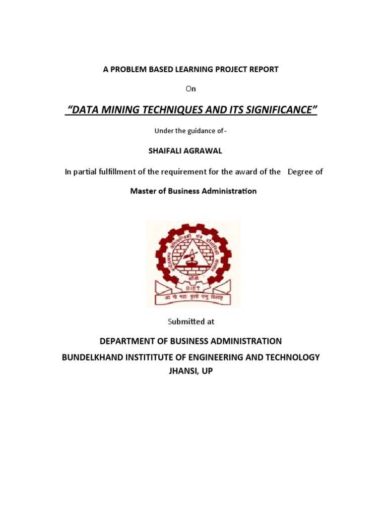 A Problem Based Learning Project Report | PDF | Waste