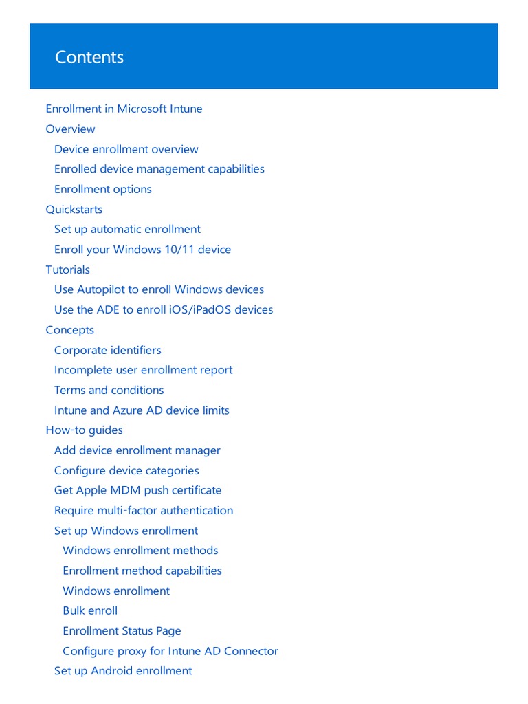 Enroll Intune | PDF | Mobile App | Windows 10
