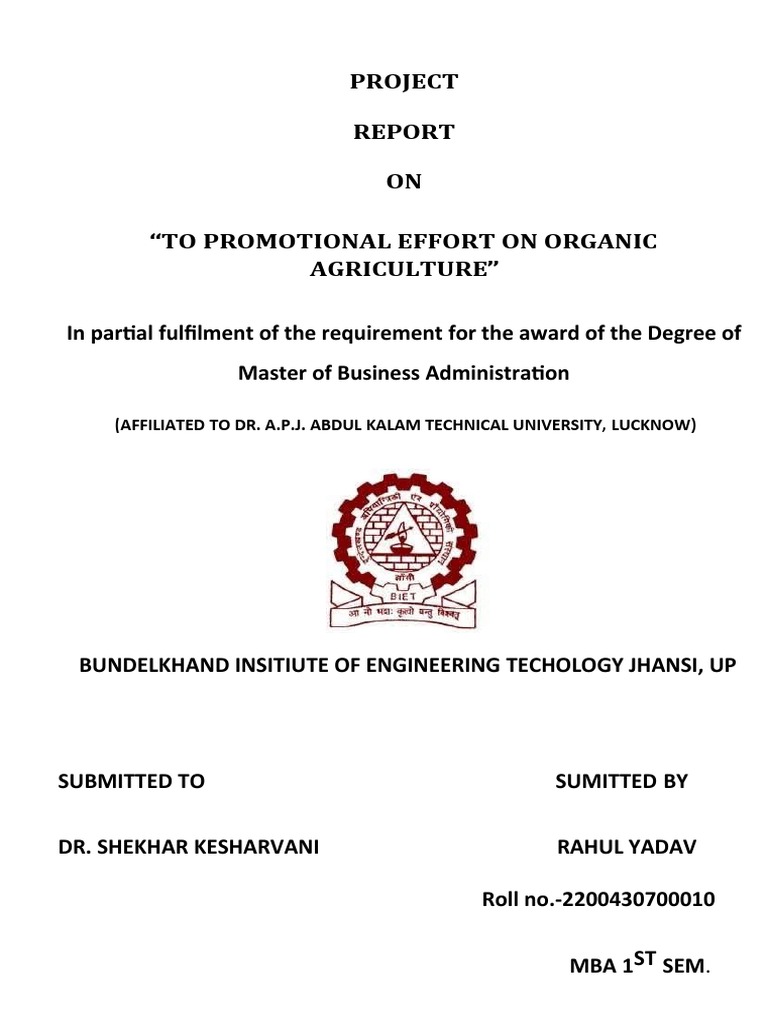 PBL Marketing Rahul Yadav | PDF | Organic Farming | Agriculture PBL Marketing Rahul Yadav | PDF | Organic Farming | Agriculture