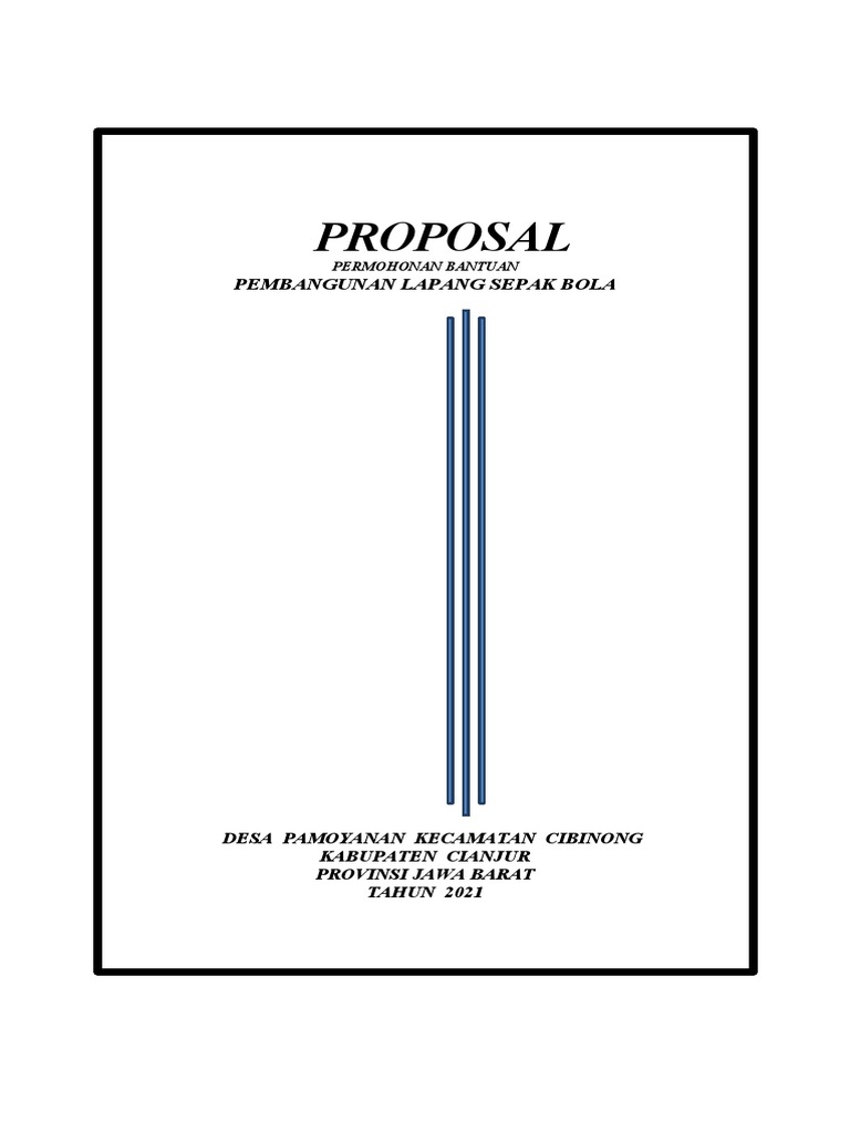 Profosal PEMBANGUNAN LAPANG SEPAK BOLA | PDF | Ilmu Sosial | Perjalanan