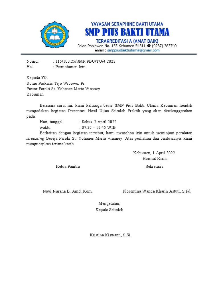 Surat Peminjaman Barang | PDF