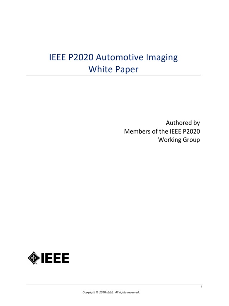 P2020 White Paper | PDF | Camera | Computer Vision