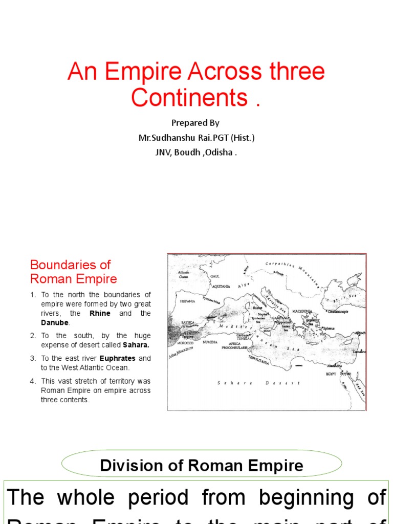 CH 3 An Empire Across Three Continent | PDF | Roman Empire | Slavery