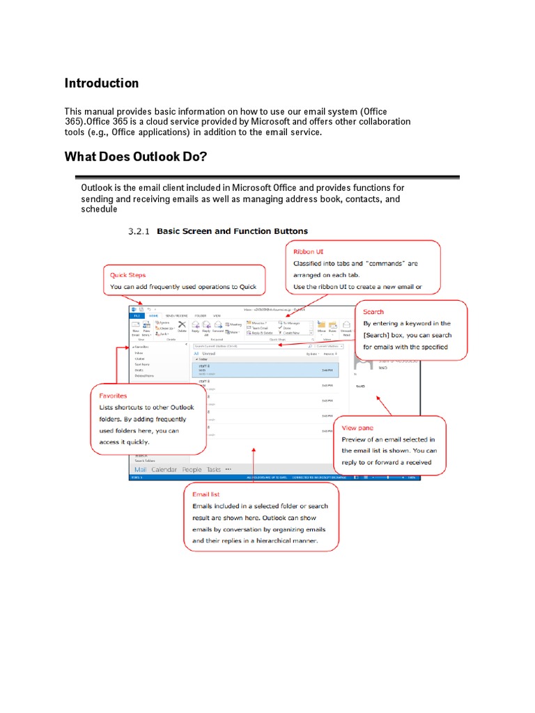 Use Email in Office 365 | PDF | Microsoft Outlook | Software
