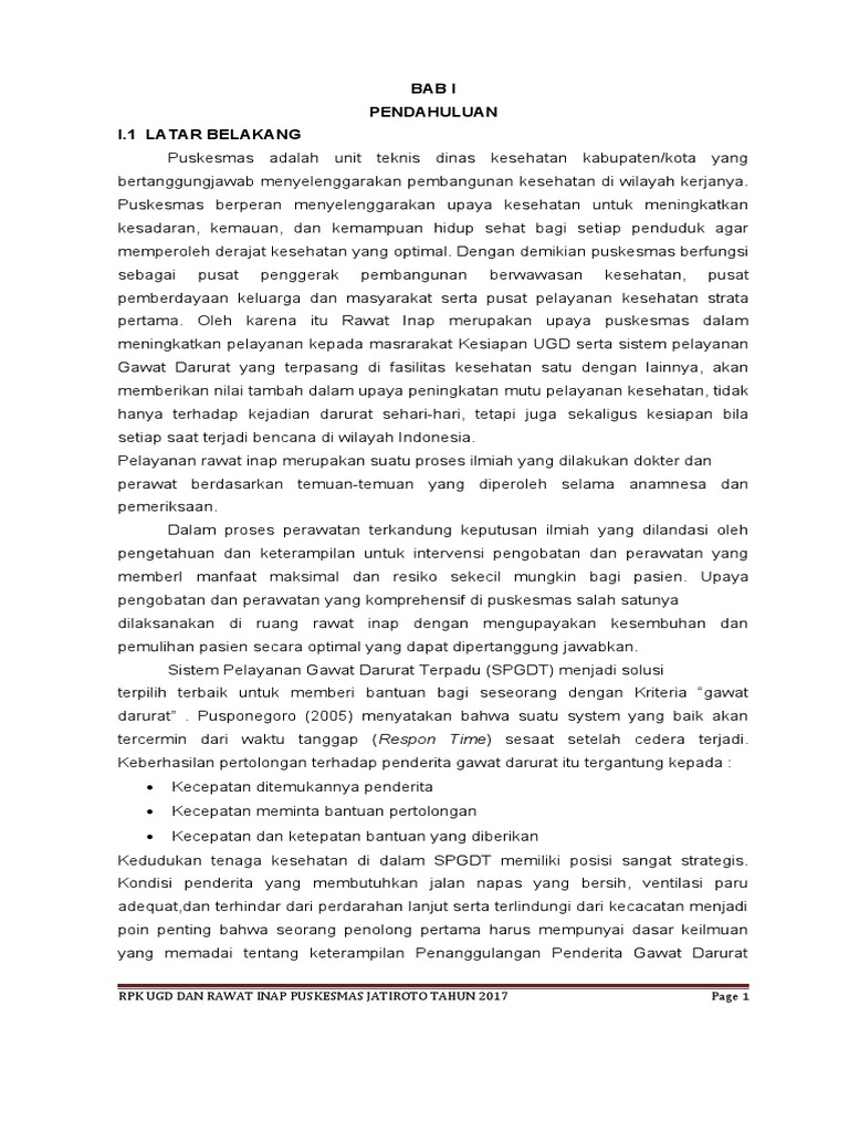 RPK Rawat Inap Ega | PDF