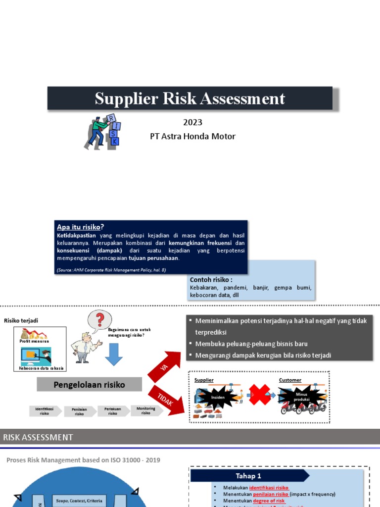 Supplier Risk Assessment | PDF