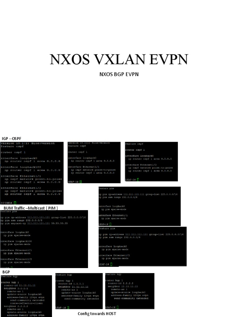 Nxos Vxlan Evpn | PDF