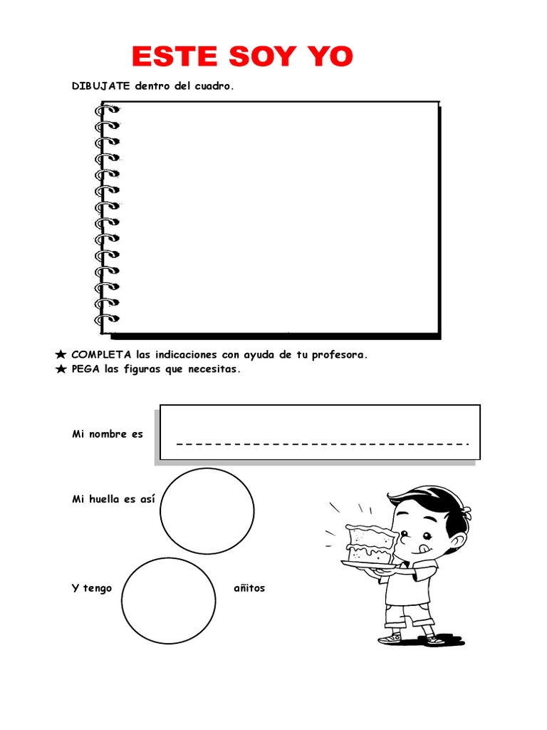 Este Soy Yo para Ninos de 3 Anos | PDF