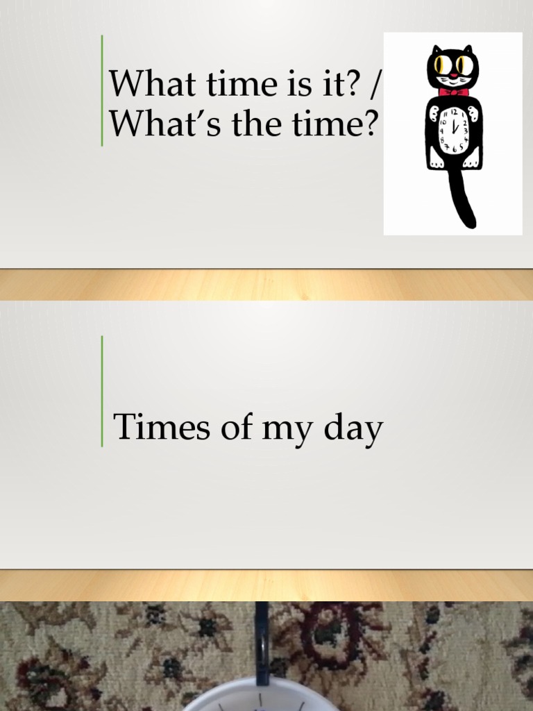 2 - English - Grade 3 - Unit 3 - Time - Times of My Day 1 - PPT - Version 2 | PDF