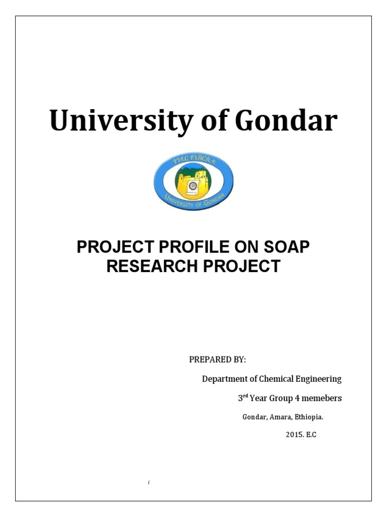 Proposal On Soap Research Project | PDF | Vegetable Oil | Soap