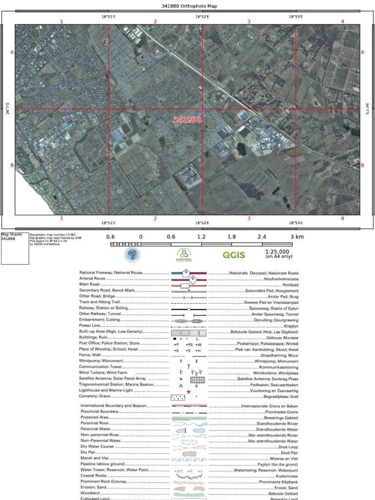 3418BB Somerset West Orthophoto Map | PDF
