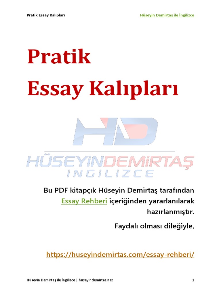 Pratik Essay Kalıpları | PDF