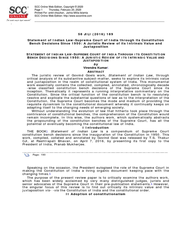 J 58 Jili 2016 189 20200220 190515 | PDF | Constitution | Appeal