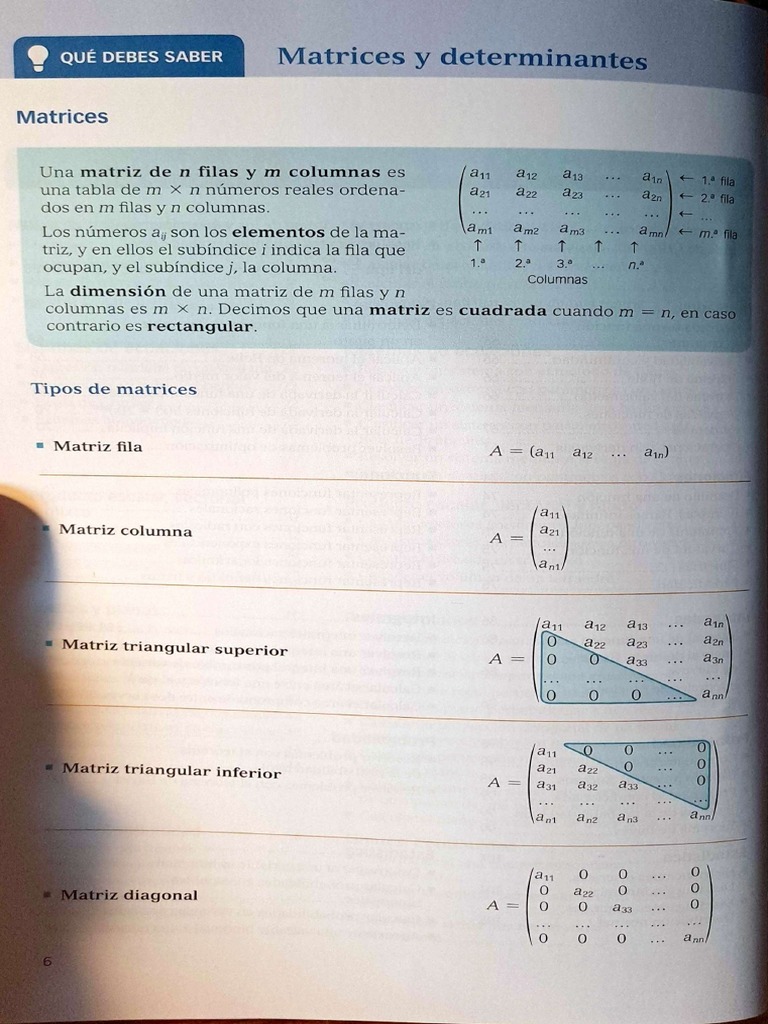 Matrices 2 Bachillerato | PDF