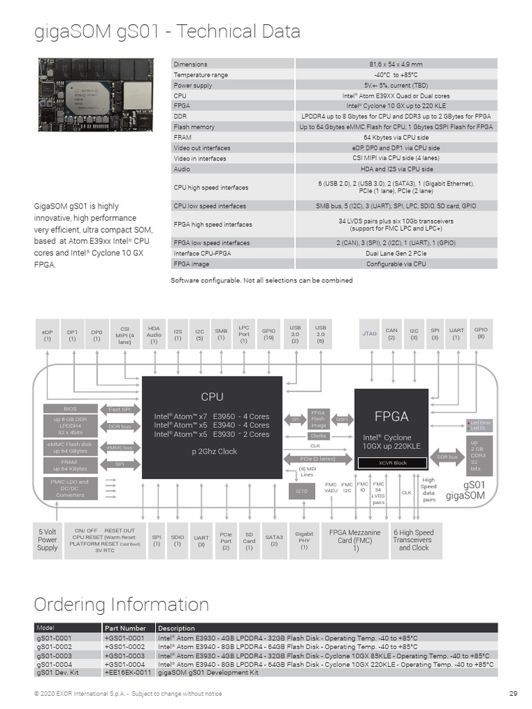 gigaSOM_gS01_v2(intel_2022).pdf | PDF | Field Programmable Gate Array | Usb