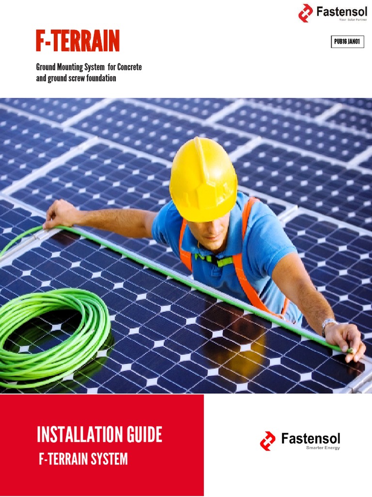 【Installation】Ground Mounting System from Fasten Solar PDF | PDF ...