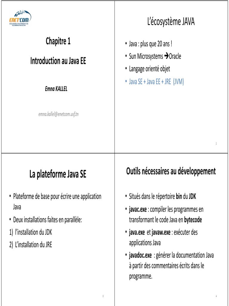 Introduction à Java EE et HTTP | PDF | Java (Langage de programmation) | Modèle-vue-contrôleur