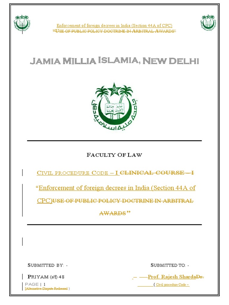 ADR Assignment | PDF | Judgment (Law) | Lawsuit