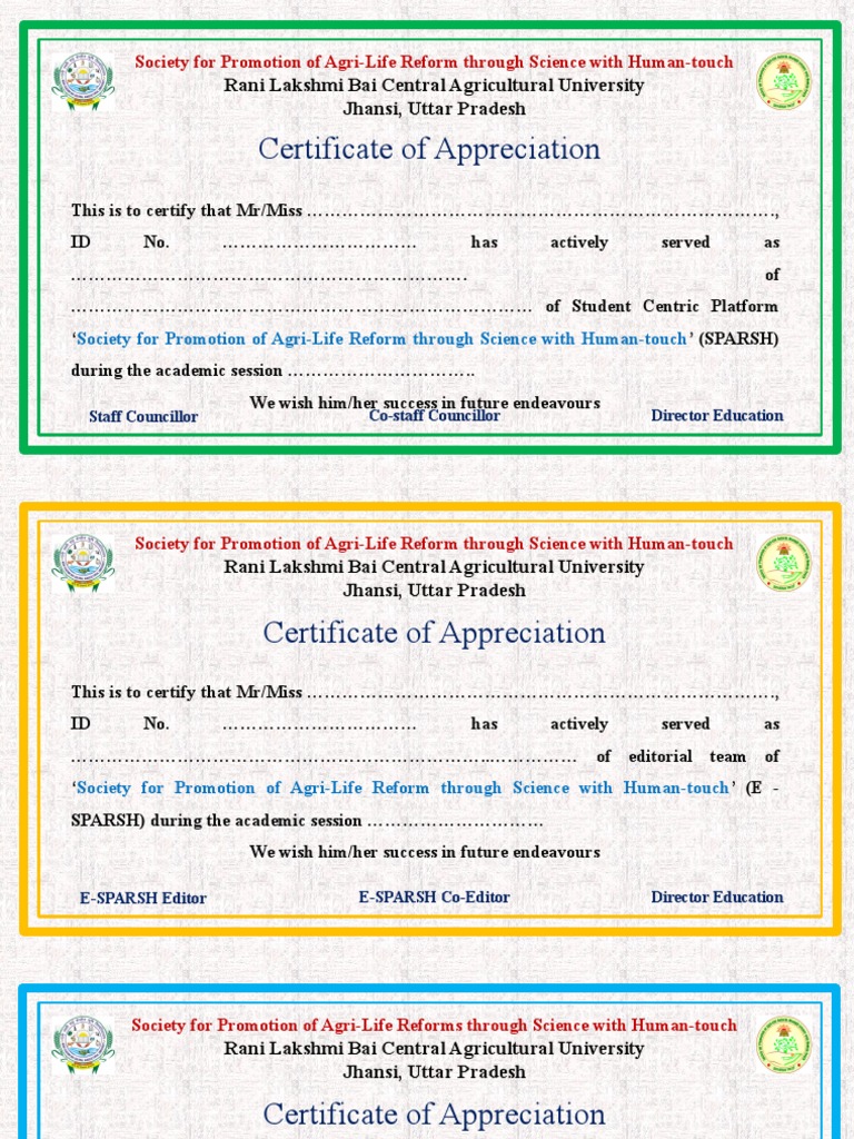 Sparsh Certificate | PDF