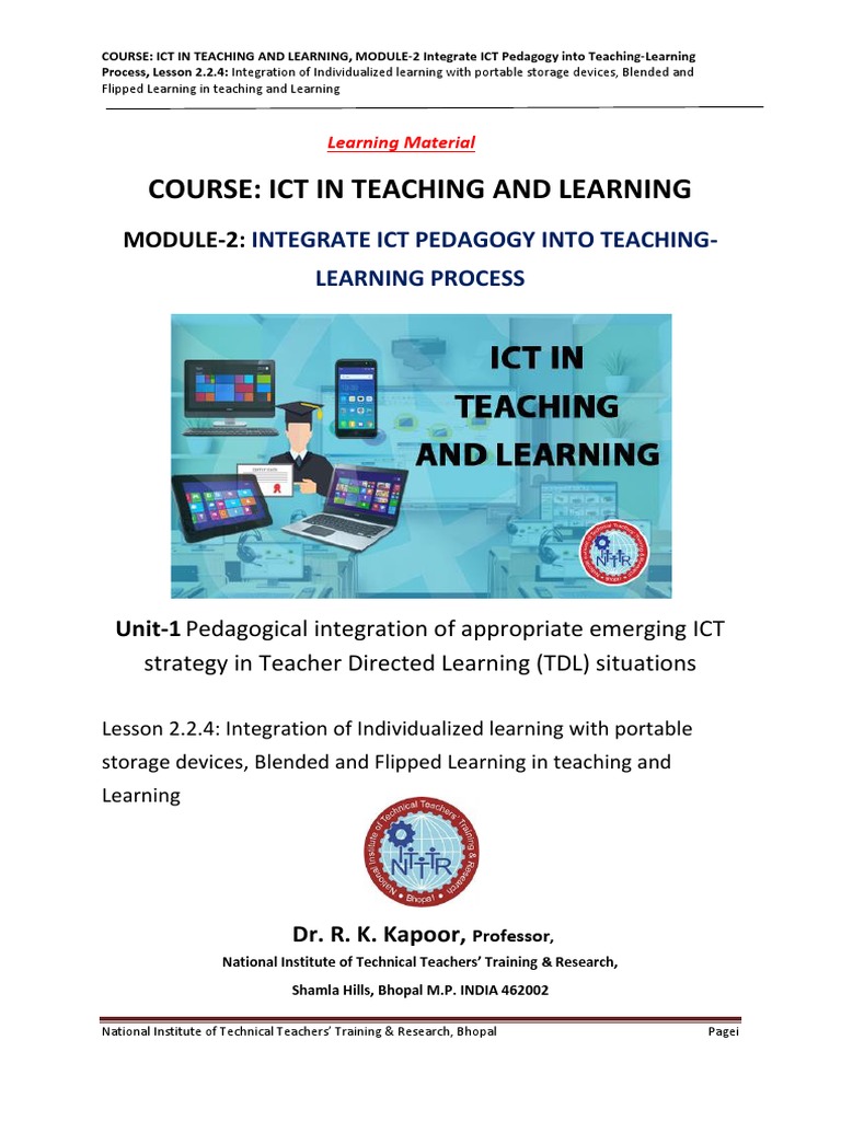 Lesson 2.2.4-Individualised-Blended and FLIPPED LEARNING (For Uploading) | PDF | Educational ...