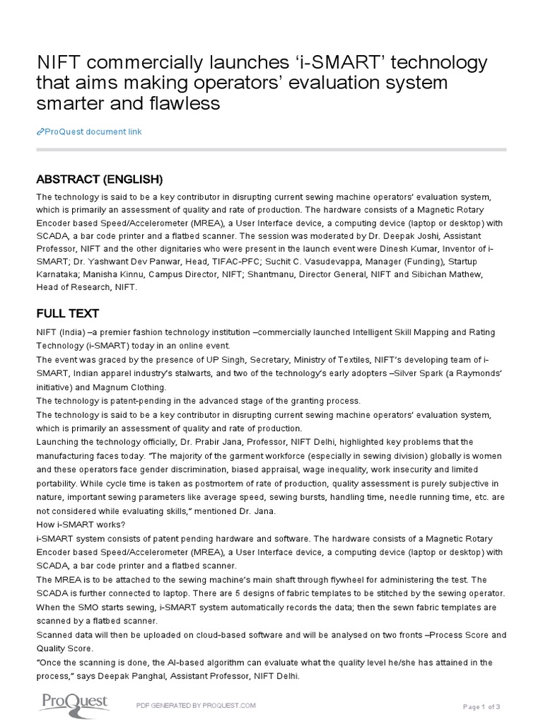 Launch of i-SMART PDF | PDF | Image Scanner | Sewing