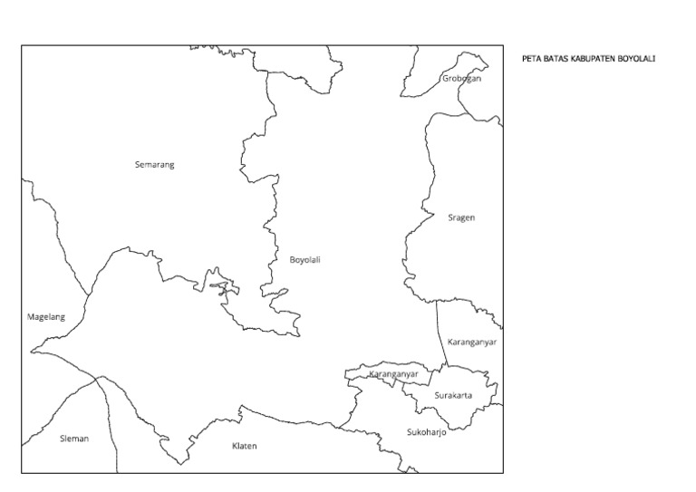 Peta Batas Kabupaten Boyolali PDF | PDF