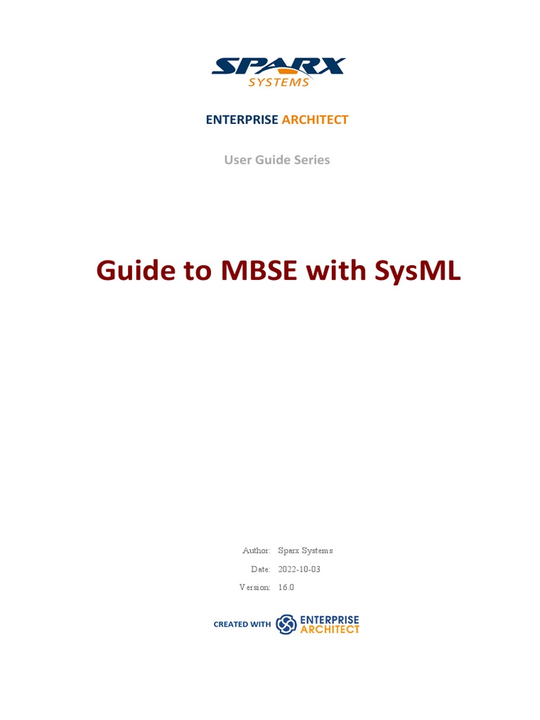 SysML Guide for Systems Engineers | PDF | Conceptual Model | Enterprise Architecture