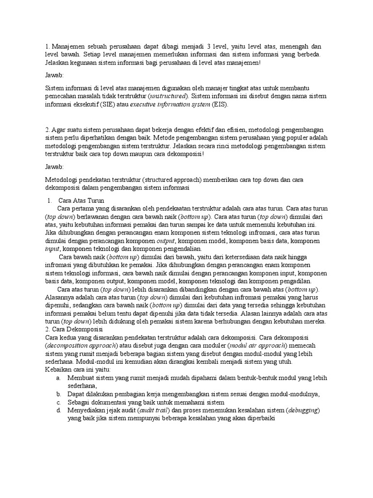 TMK 2 - Sistim Informasi Manajemen | PDF