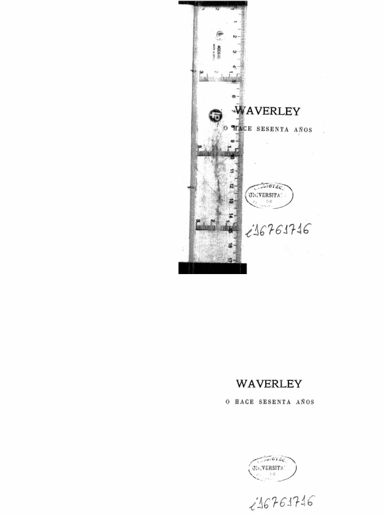 Waverley (O Hace Sesenta Años) Tomo 1 | PDF