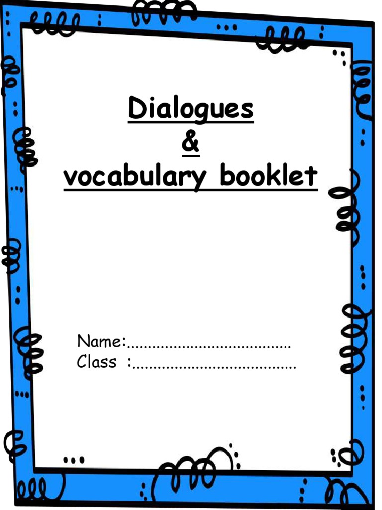 Dialogues and Vocabulary Booklet | PDF
